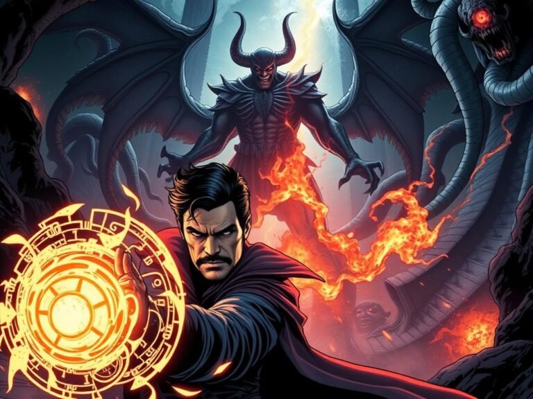 Doctor Strange vs. Dormammu: A Cosmic Clash of Magic - Hero and Villain ...