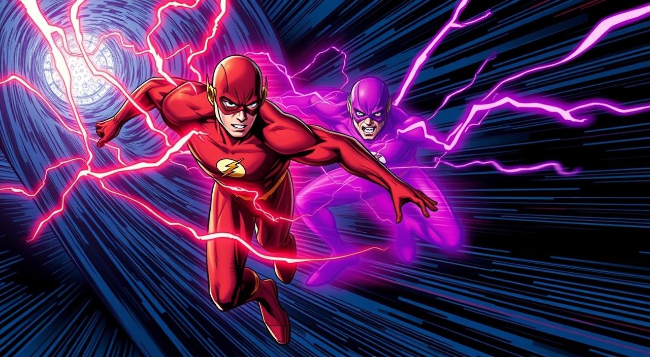 The Flash vs. Reverse-Flash: A Race Against Time - Hero and Villain World
