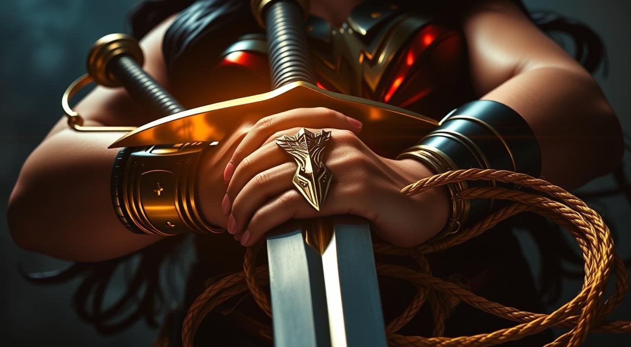 Wonder Woman's Weapons: Sword, Shield, and Gauntlets - Hero and Villain ...
