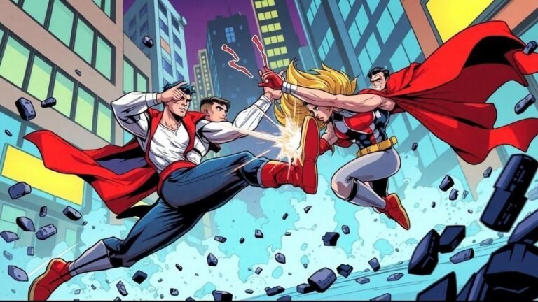 Fight Choreography Comic Panels Analyzed